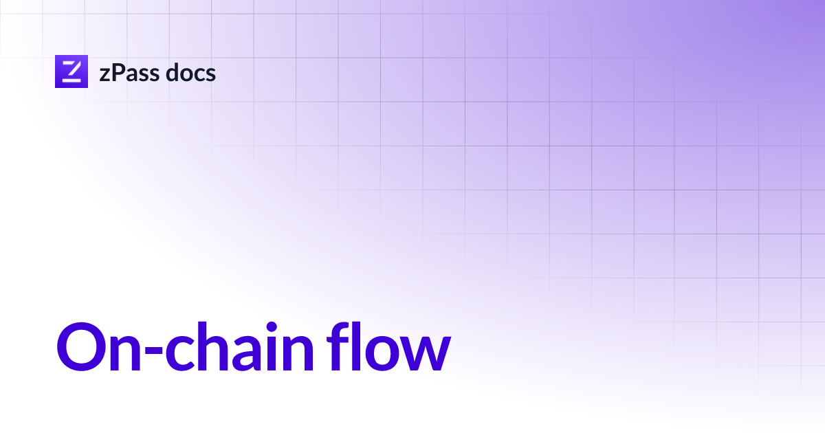 On-chain flow | zPass docs